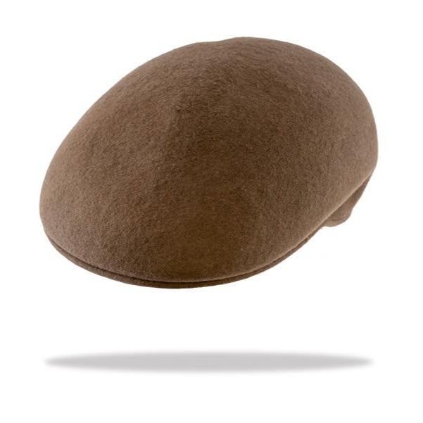 Ascot Wool Felt Flat Cap in Brown – Crown & Envy